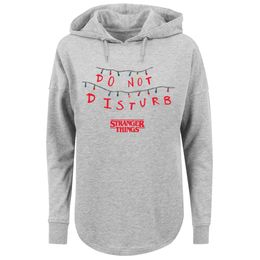 F4NT4STIC Sweatshirt 'Stranger Things Do Not Disturb Netflix TV Series' Damen Gr&ouml;&szlig;e S gelb / grau / blutrot / schwarz
