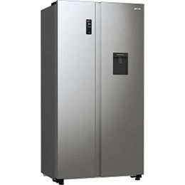 Gorenje Side-by-Side &raquo;NRR 9185 EAXLWD&laquo; 178,6 cm hoch 91 cm breit Wasserspender silber