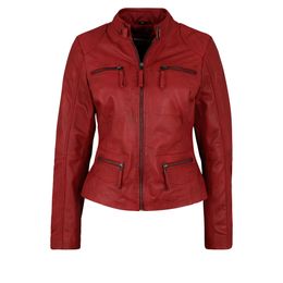 7eleven Lederjacke 'Katerina' Damen Gr&ouml;&szlig;e 4XL rot