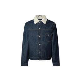 Pepe Jeans Jacke 'JKT HORSHAM BORG RINSE ' Herren Gr&ouml;&szlig;e L blue denim / wei&szlig;