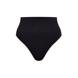 Smilodox Mid Waist String Nysa Seamless Damen Gr&ouml;&szlig;e L schwarz