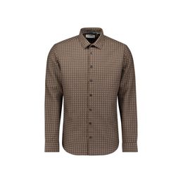 NO EXCESS Hemd Herren Gr&ouml;&szlig;e XXL taupe / schwarz / wei&szlig;