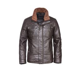 Bugatti Lederjacke 'BUMarcello' Herren Gr&ouml;&szlig;e M braun / dunkelbraun
