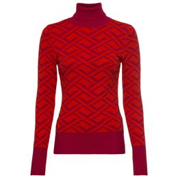 Melrose Pullover Damen Gr&ouml;&szlig;e S/M lila / rot
