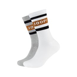 JOOP! Socken Herren Gr&ouml;&szlig;e 39/42 karamell / graumeliert / schwarz / wei&szlig;