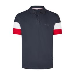 HECHTER PARIS Poloshirt Herren Gr&ouml;&szlig;e M dunkelblau / dunkelrot / wei&szlig;