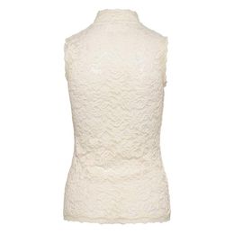 rosemunde Damen rosemunde Spitzentop &raquo;Delicia lace top&laquo; aus elastischer Baumwollspitze mit Stehkragen und Knopfleiste XS