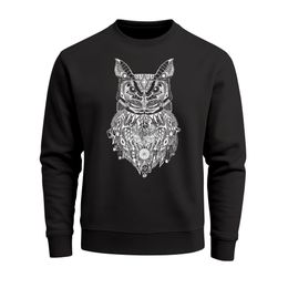 Neverless Sweatshirt 'Boho Owl' Herren Gr&ouml;&szlig;e XXL schwarz