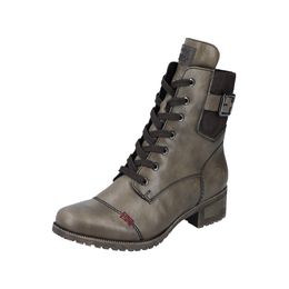 Rieker Schn&uuml;rstiefelette '70345' Damen Gr&ouml;&szlig;e 39 khaki / dunkelgr&uuml;n / bordeaux Winterschuhe