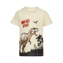 Kidsworld T-Shirt Jungen Gr&ouml;&szlig;e 92/98 beige / hellbraun / hummer / schwarz