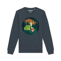Watapparel Sweatshirt ' Zelten ' Damen Gr&ouml;&szlig;e XL anthrazit / mischfarben