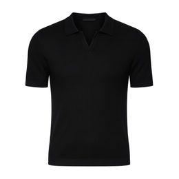 Ombre Poloshirt Herren Gr&ouml;&szlig;e L schwarz