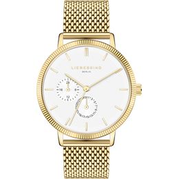 Liebeskind Berlin Uhr Damen Gr&ouml;&szlig;e One Size gold / schwarz / wei&szlig;