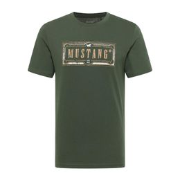 Mustang T-Shirt ' Austin ' Herren Gr&ouml;&szlig;e S beige / khaki