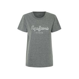 Pepe Jeans T-Shirt 'Gaia' Damen Gr&ouml;&szlig;e XL dunkelgrau / wei&szlig;