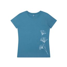 Life-tree Shirt 'Fairwear Ginkgo' Damen Gr&ouml;&szlig;e XL petrol