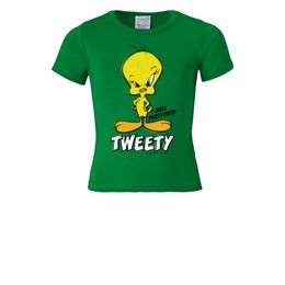 logoshirt T-Shirt 'Tweety - I Hate Pussycats Vogel' Jungen Gr&ouml;&szlig;e 158/164 gelb / gr&uuml;n