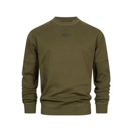 INDICODE Jeans Sweatshirt 'INCliver' Herren Gr&ouml;&szlig;e XXL dunkelgr&uuml;n / schwarz