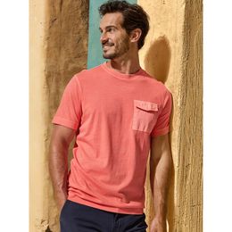 Lerros Herren Lerros T-Shirt &raquo;T-Shirt mit O-Neck und Brusttasche&laquo; M