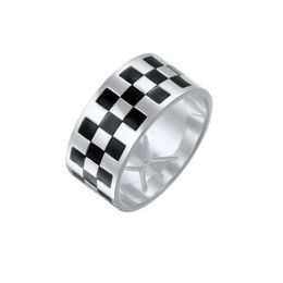 Kuzzoi Ring Herren Gr&ouml;&szlig;e 62 schwarz / silber