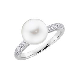 Giorgio Martello Milano Ring Damen Gr&ouml;&szlig;e 54 silber / wei&szlig;
