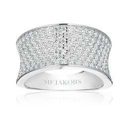 SIF JAKOBS Ring Damen Gr&ouml;&szlig;e 56 silber / transparent