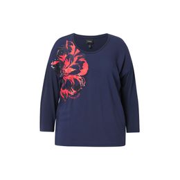 Ulla Popken Shirt Damen Gr&ouml;&szlig;e M/L marine / melone / schwarz
