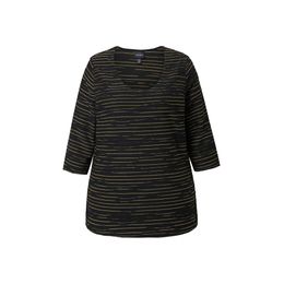 Ulla Popken Shirt Damen Gr&ouml;&szlig;e XXL/XXXL gold / schwarz