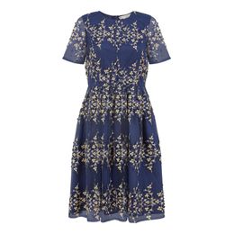 YUMI Kleid Damen Gr&ouml;&szlig;e 40 beige / navy