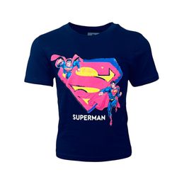 Superman Shirt 'Superman T-Shirt' Jungen Gr&ouml;&szlig;e 140 dunkelblau