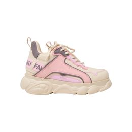 Buffalo Sneaker 'Cld Chai' Damen Gr&ouml;&szlig;e 36 creme / dunkelgrau / rosa / hellpink