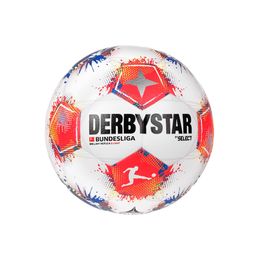 Derbystar Ball 'Bundesliga Brillant Replica Light v25' Herren Gr&ouml;&szlig;e 5 rot / schwarz / silber / wei&szlig;