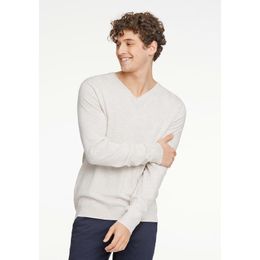 LINDBERGH Herren LINDBERGH Strickpullover meliert, mit V-Ausschnitt L