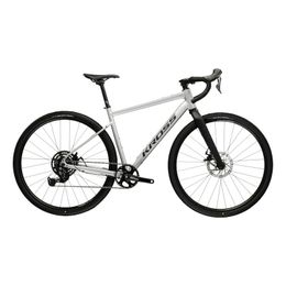 Gravelbike &raquo;KROSS Gravelbike Esker 1.0 28" grau 18 G&auml;nge Gabel aus Carbon 2026&laquo; 18 Gang Kettenschaltung Carbon aus Gabel Gravelbike