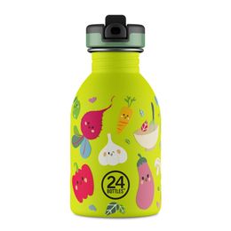 24Bottles Trinkflasche 'Kids Urban' Jungen Gr&ouml;&szlig;e one size gr&uuml;n / neongr&uuml;n / schwarz / wei&szlig;