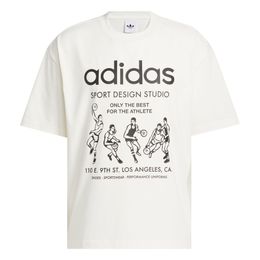 adidas originals T-Shirt 'Only The Best For The Athlete' Damen Gr&ouml;&szlig;e S schwarz / wei&szlig;