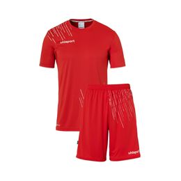 Uhlsport Trainingsanzug Jungen Gr&ouml;&szlig;e 140 rot / wei&szlig;