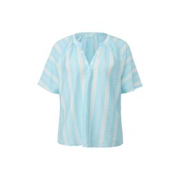 s.Oliver BLACK LABEL Bluse Damen Gr&ouml;&szlig;e XXXL ecru / aqua