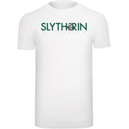 F4NT4STIC Shirt 'Harry Potter Slytherin' Herren Gr&ouml;&szlig;e XS silbergrau / grasgr&uuml;n / wei&szlig;