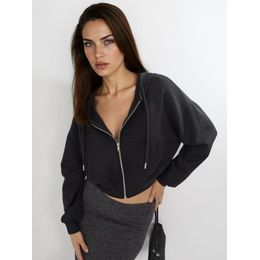 Busem Sweatjacke Damen Gr&ouml;&szlig;e L schwarz