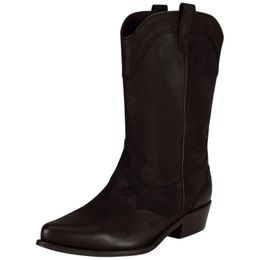 Felmini Wide Fit Cowboystiefel 'Gerbera W039' Damen Gr&ouml;&szlig;e 38 schwarz Winterschuhe