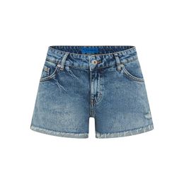Hugo Blue Damen HUGO Blue Jeansshorts &raquo;Galimon&laquo; Mid Rise, geschnittener Saum 30, N-Gr