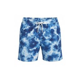 BlackSpade Badeshorts ' Denim Effect ' Herren Gr&ouml;&szlig;e XL blau / wei&szlig;