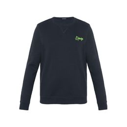 Chiemsee Sweatshirt Herren Gr&ouml;&szlig;e XL dunkelblau / neongr&uuml;n