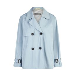WHITE LABEL Kurze Trenchjacke, L&auml;nge Gr 38: 70cm Damen Gr&ouml;&szlig;e XXL hellblau