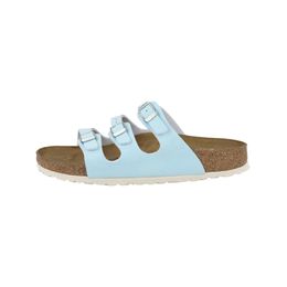 Birkenstock Pantolette ' Florida Birko ' Damen Gr&ouml;&szlig;e 37 hellblau / braun