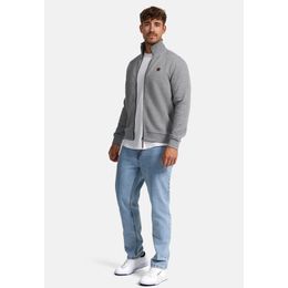INDICODE Jeans Sweatjacke 'Bermie' Herren Gr&ouml;&szlig;e M braun / grau
