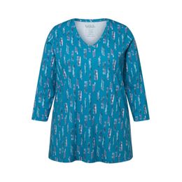 Ulla Popken Shirt Damen Gr&ouml;&szlig;e XXXL/4XL marine / nachtblau / azur / himmelblau