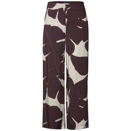 Street One Studio Hose Damen Gr&ouml;&szlig;e 34 beige / dunkelrot