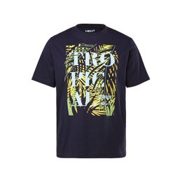 Men Plus T-Shirt Herren Gr&ouml;&szlig;e XXXL navy / gelb / wei&szlig;
